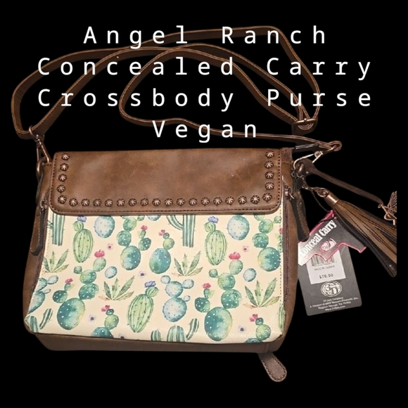 Angel Ranch | Bags | Conceal Carry Angel Ranch Brown Vegan Leather ...